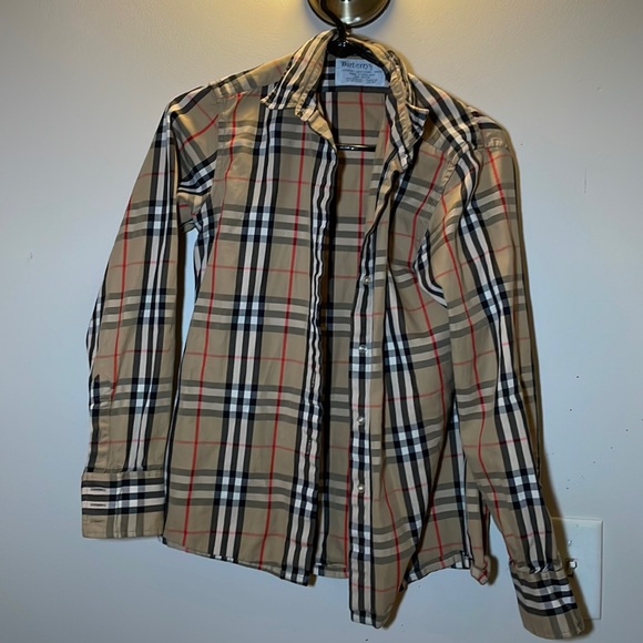 Burberry | Tops | Burberry Button Up | Poshmark